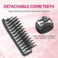 China Blue LED Negative Ion Hair Brush IONIC Hair Brush For Frizz Control for sale