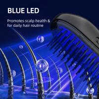China Blue LED Negative Ion Hair Brush IONIC Hair Brush For Frizz Control for sale