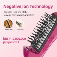 China Anti Static Ionic Hair Brush Blue Light Negative Ion Brush For Scalp Health for sale