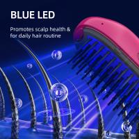 China Anti Static Ionic Hair Brush Blue Light Negative Ion Brush For Scalp Health for sale