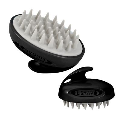 China ABS TPR Scalp Washing Brush Detachable Bristles Wet Dry Hair Brush for sale