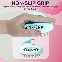 China Detachable Scalp Massage Brush Scalp Cleanser Brush With TPR Bristles for sale