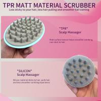 China Detachable Scalp Massage Brush Scalp Cleanser Brush With TPR Bristles for sale