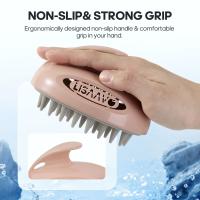 China Pets And People Hair Wash Scrubber RoHS Scalp Massager For Washing Hair for sale