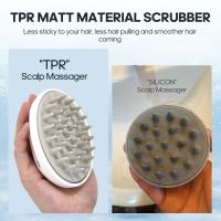 China TPR Hair Wash Massager Detachable Hair Washing Scalp Brush FCC Approval for sale