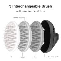 China Pet Hair Wash Massager ABS+TPR Scalp Exfoliating Shampoo Brush for sale