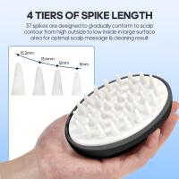 China Pet Hair Wash Massager ABS+TPR Scalp Exfoliating Shampoo Brush for sale