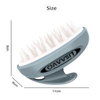 China Gray Interchangeable Scalp Scrub Brush With 3 Hardness Levels for sale