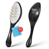 China Red LED Hair Growth Therapy Comb 650nm EMS Vibration Hair Brush for sale