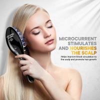 China Red LED Hair Growth Therapy Comb 650nm EMS Vibration Hair Brush for sale