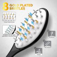 China Red LED Hair Growth Therapy Comb 650nm EMS Vibration Hair Brush for sale