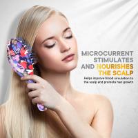 China 650nm Red LED Hair Growth Comb EMS Electric Massage Hair Brush 450mAh 3.7V Battery for sale