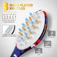 China 650nm Red LED Hair Growth Comb EMS Electric Massage Hair Brush 450mAh 3.7V Battery for sale