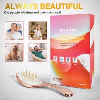 China 1.8W Rechargeable Microcurrent Hair Comb 650nm 450nm Led Light Comb for sale