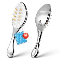 China 1.8W LED Light Therapy Comb EMS Vibration Hair Brush With Removable Comb for sale