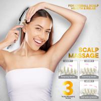 China 1.8W LED Light Therapy Comb EMS Vibration Hair Brush With Removable Comb for sale