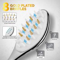 China 1.8W LED Light Therapy Comb EMS Vibration Hair Brush With Removable Comb for sale