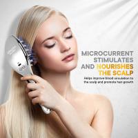 China 1.8W LED Light Therapy Comb EMS Vibration Hair Brush With Removable Comb for sale