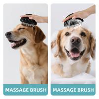 China ABS TPR Scalp Washing Brush Detachable Bristles Wet Dry Hair Brush for sale