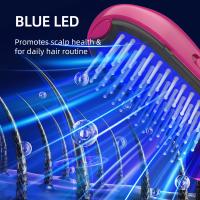 China Blue Light IONIC Hair Comb 1W Scalp Massage Negative Ion Hair Comb for sale