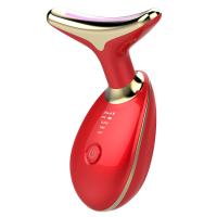 China EMS Neck Rejuvenating Device 2.5W 3.7V 500mAh Light Therapy Face Massager for sale