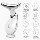 China EMS Neck Rejuvenating Device 2.5W 3.7V 500mAh Light Therapy Face Massager for sale