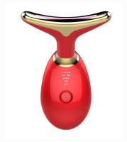 China EMS Neck Rejuvenating Device 2.5W 3.7V 500mAh Light Therapy Face Massager for sale