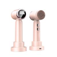 China Pink Face Cleanser Vibrating Brush 1000mAh Silicone Battery Face Scrubber for sale