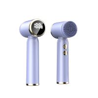 China IPX6 6in1 Vibrating Face Brush 1000mAh Rechargeable Face Brush Purple for sale