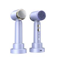 China IPX6 6in1 Vibrating Face Brush 1000mAh Rechargeable Face Brush Purple for sale