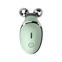 China 300mAh Microcurrent Face Roller 170g Electric Face Sculptor White Pink for sale