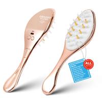 China Electric Hair Brush with 650nm Red Light Therapy EMS Microcurrent and IONIC Hair Care Technology for sale