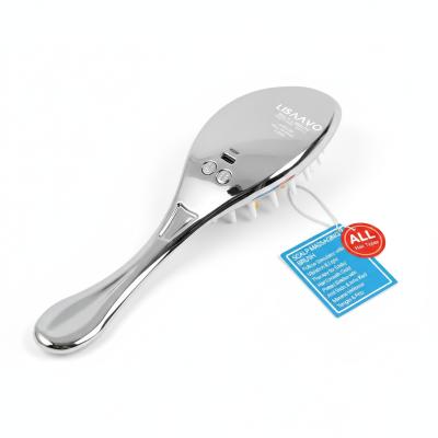 China Lisaavo 1.8W LED Light Therapy Electric Massage Hair Brush with EMS Microcurrent and Vibration Massage Technology for sale