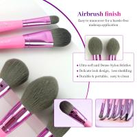 China 10-Piece Dual-Ended Professional Makeup Brush Set with 20 Functions and Premium Nylon Bristles for sale