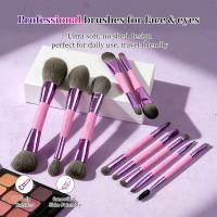 China Professional 10-Piece Dual-Ended Makeup Brush Set for sale