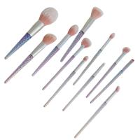 China Dreamy Rainbow Makeup Brush Set with Rainbow Electroplated Handles, 300,000+ Ultra-Fine Synthetic Fibers, and Multi-Functional Cosmetic Brush Kit for sale