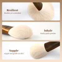 China 10Pcs Vintage Bamboo Bronze Makeup Brush Set with Electroplated Brushed Texture and Professional Configuration for sale
