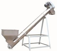 China Food Grade Flexible Screw Auger Hopper Conveyor 141mm Tube 1.5kW For Plastic Flour Powder Bulk Solids for sale