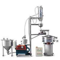 China Ultrasonic Vibro Separator Machine with Vacuum Conveyor 800mm 0.75kw for Powder Particle for sale