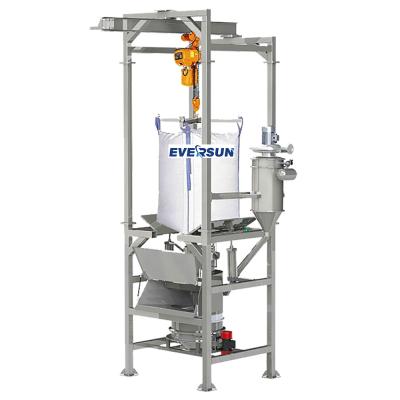 China 1-500 Ton Automatic DZGX Bulk Bag Unloader Ton Bag Feeding Station 380V for sale