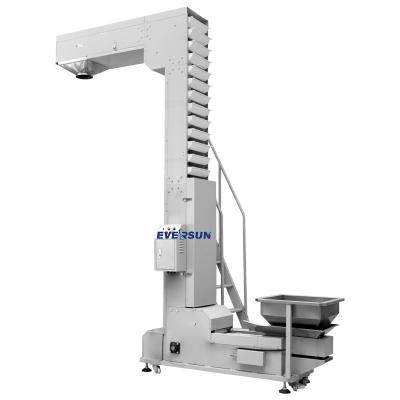 China Stainless Steel Z Type Conveyor 20m Height 18m3/h Capacity Vertical Belt Lifting System for sale