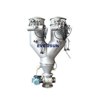 China PLC Controlled Twin Continuous Vacuum Conveyor System for Graphite Carbon Powder 600L/h for sale
