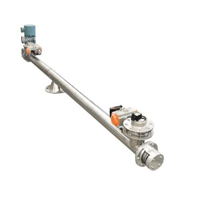 China Auger Screw Conveyor 1-40m Length 2-12m3/h Capacity Stainless Steel for Powder Particles for sale