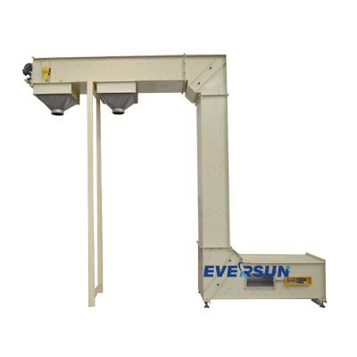 China EVERSUN HYZT Z Type Bucket Elevator Carbon Steel SS304 316 1.8-10L 0-20m3/h for sale