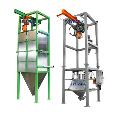 China Industrial 300-2000kg Bulk Bag Discharger Station for Sugar Salt Powder Transfer for sale