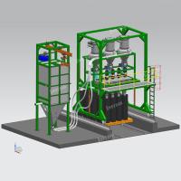 China High Efficiency Automatic Batch Weighing System With Bulk Bag Discharger For Chemical Food for sale
