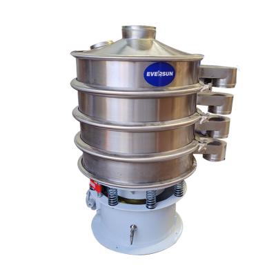 China Industrial Detergent Powder Sifter Machine 800-2000 kg/h Carbon Steel Vibrating Sieve for sale
