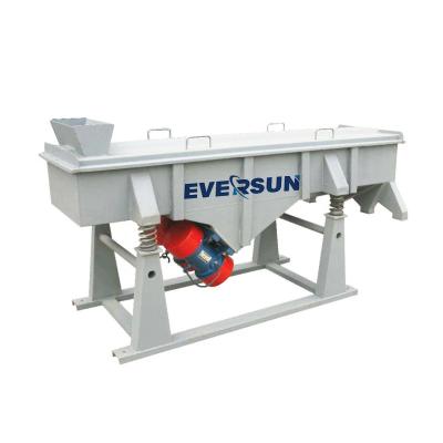 China EVERSUN DZSF Linear Vibrating Screen 0.02-20mm Double Vibration Motor Stainless Steel Frame for sale