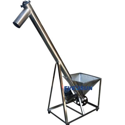 China Heavy Duty Plastic Flakes Screw Conveyor Feeder 200-3000 kg/h 76-140 mm Pipe for sale