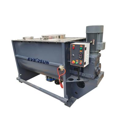 China Horizontal Animal Feed Ribbon Blender Mixer 200 Kg Capacity Mushroom Substrate with Heat for sale